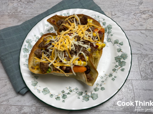 Copycat Azteca Taco Salad Shell Recipe - CookThink