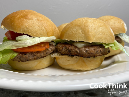 The Best Ground Turkey Sliders - CookThink